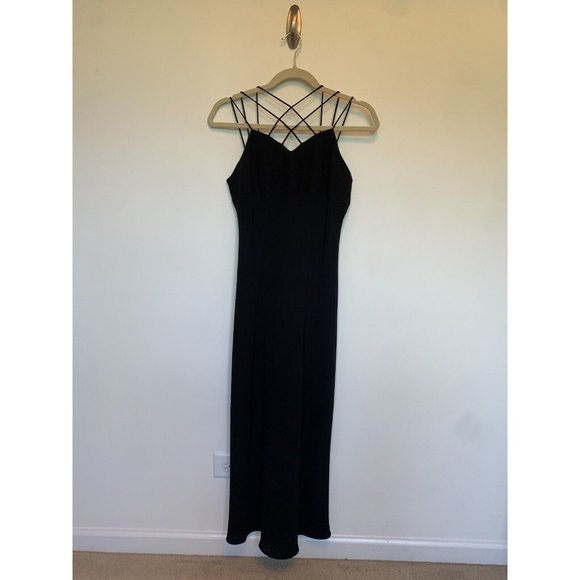 Evan Picone | Dresses | Vintage Y2k Evan Picone Strappy Black Criss ...
